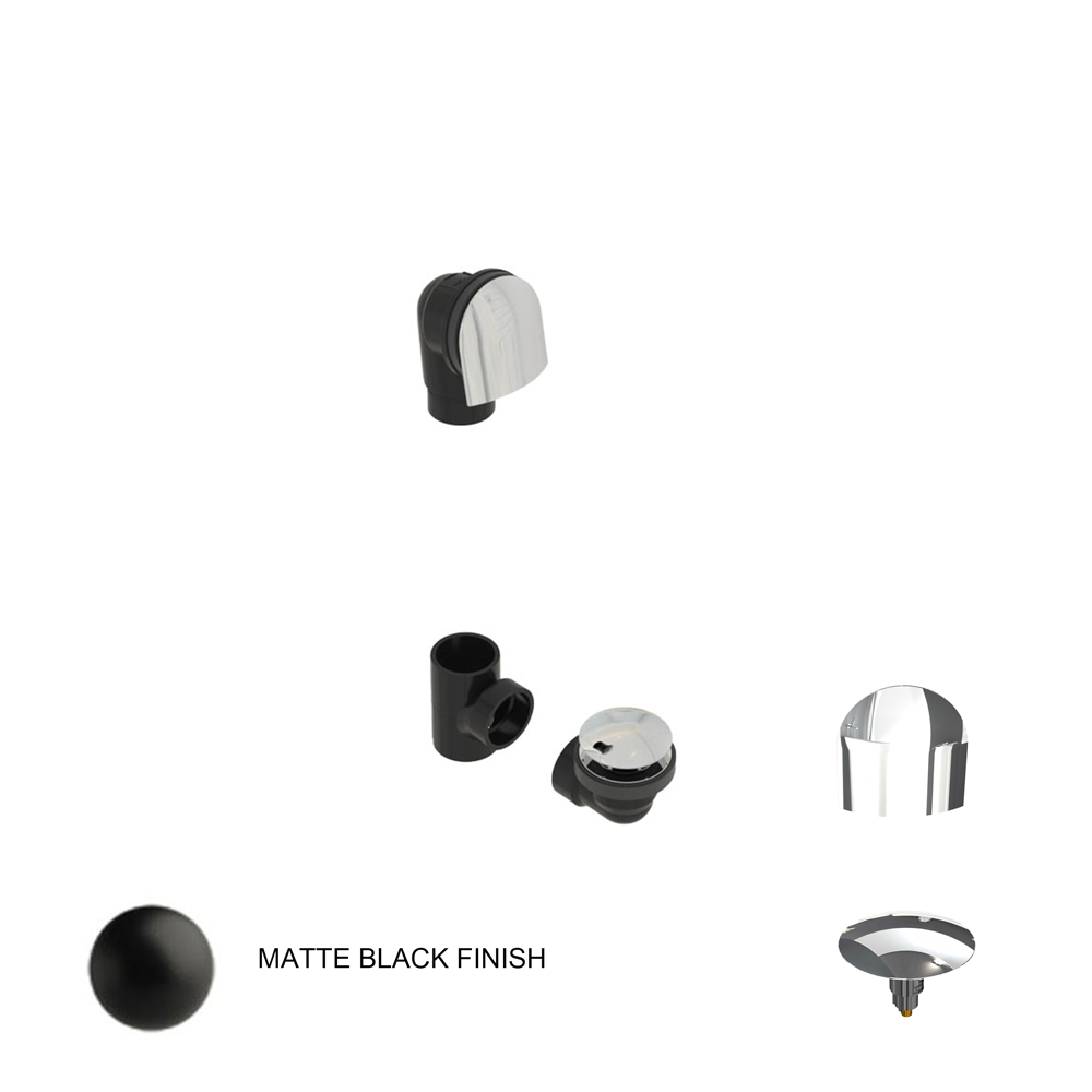 OS&B 6040QK-MBL - WASTE & OVERFLOW CLICKER KIT, Without ABS, In MATTE ...
