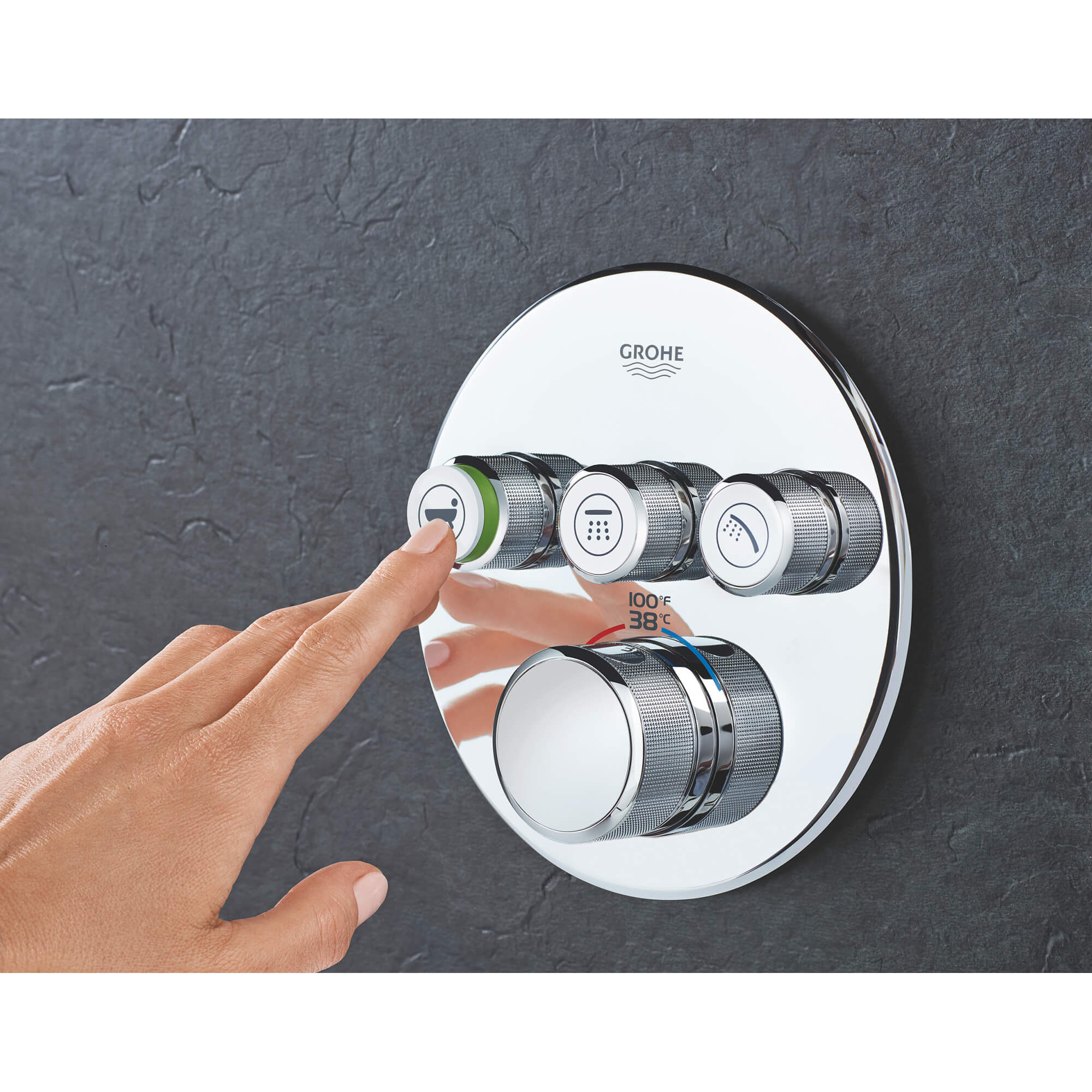 Grohe 29138000 - Triple Function Thermostatic Valve Trim - Amati Canada