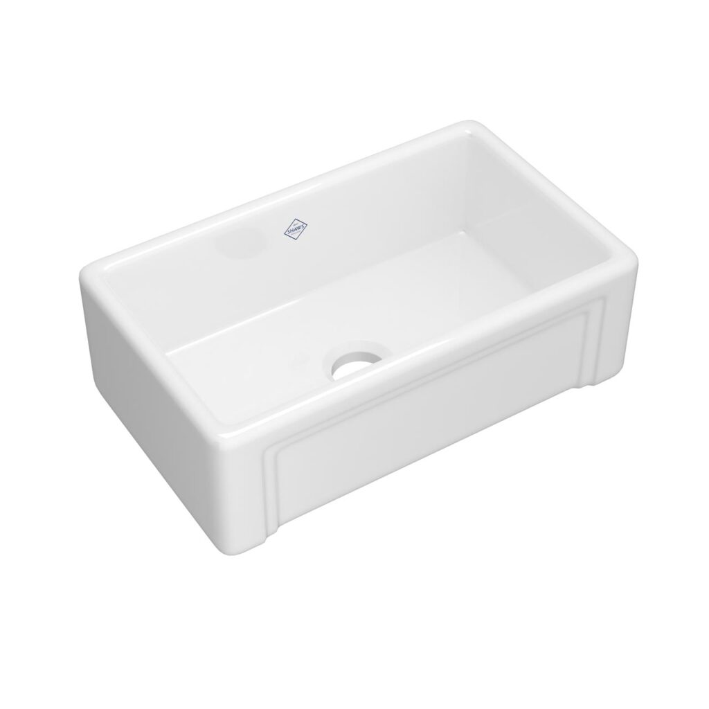 Shaws RC3017WH - 30" Egerton Single Bowl Farmhouse Apron Kitchen Sink ...