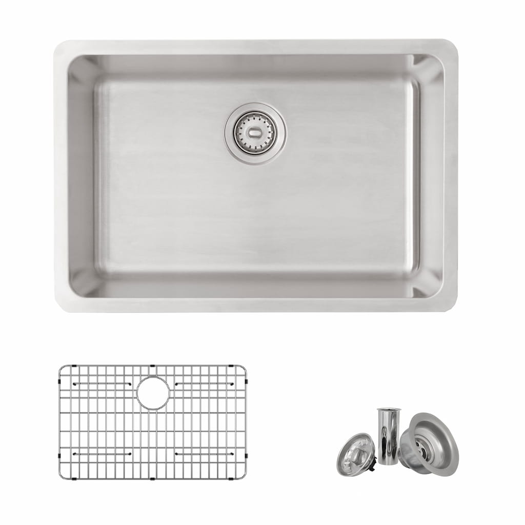 STYLISH Olite 27 inch Single Bowl Undermount and Drop-in Stainless ...