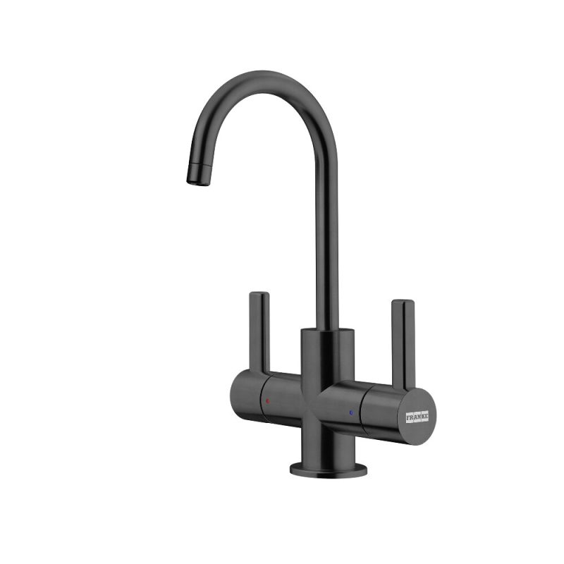 Franke 8.75-in Double Handle Hot and Cold Water Filtration Faucet in ...