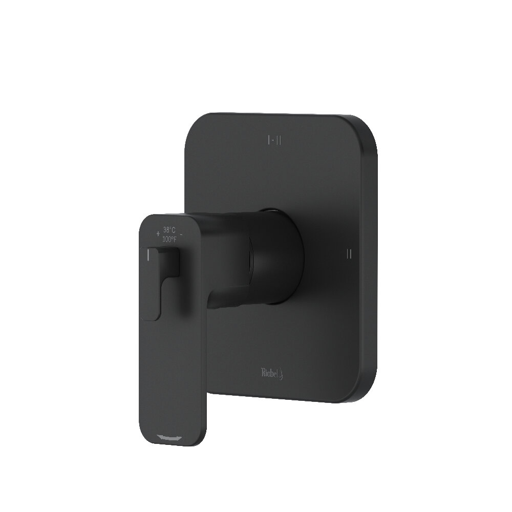 Riobel TEQ23BK - Equinox™ 1/2" Therm & Pressure Balance Trim With 3 ...